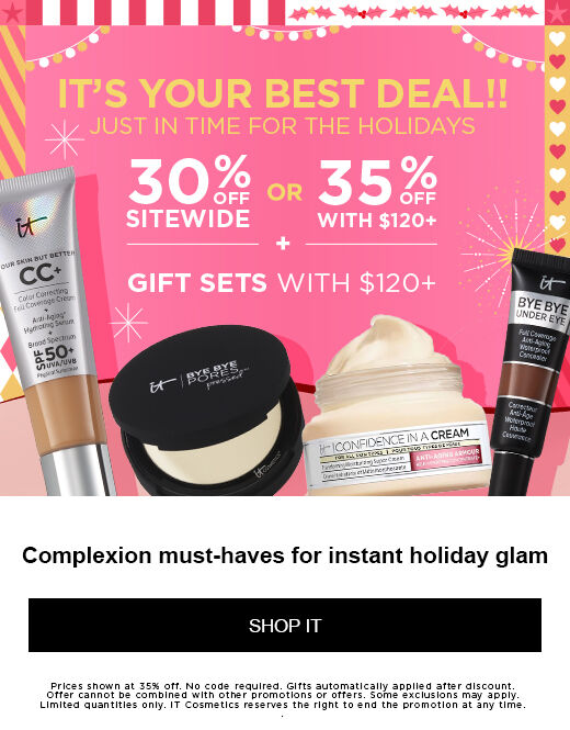 It Cosmetics | Makeup, Skincare & Brushes for the Most Beautiful You!